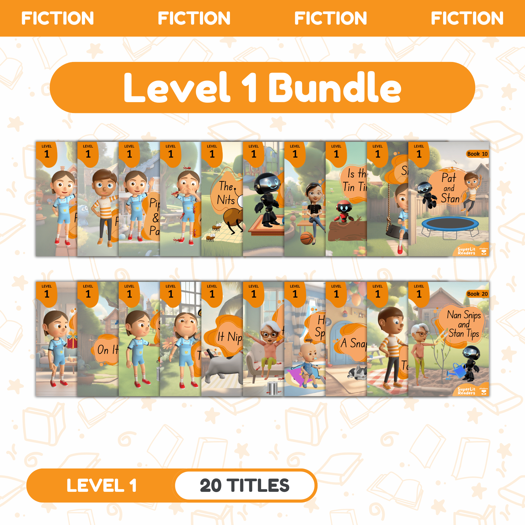 Level 1 Fiction Bundle | SuperLit Readers by ePlatform