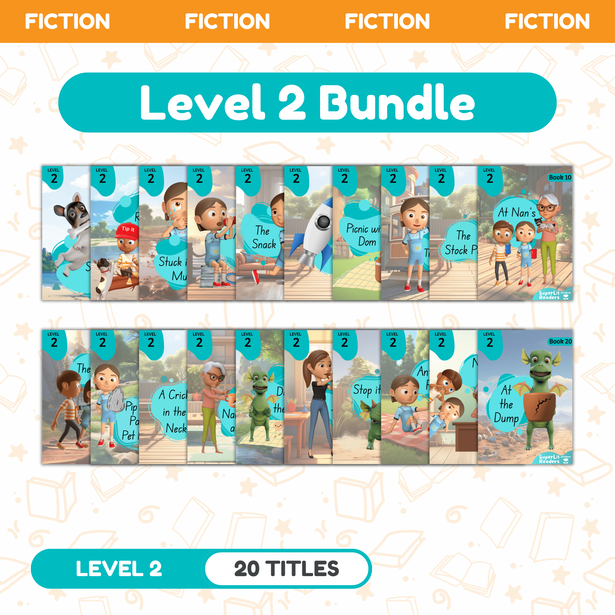 Level 2 Fiction Bundle | SuperLit Readers by ePlatform
