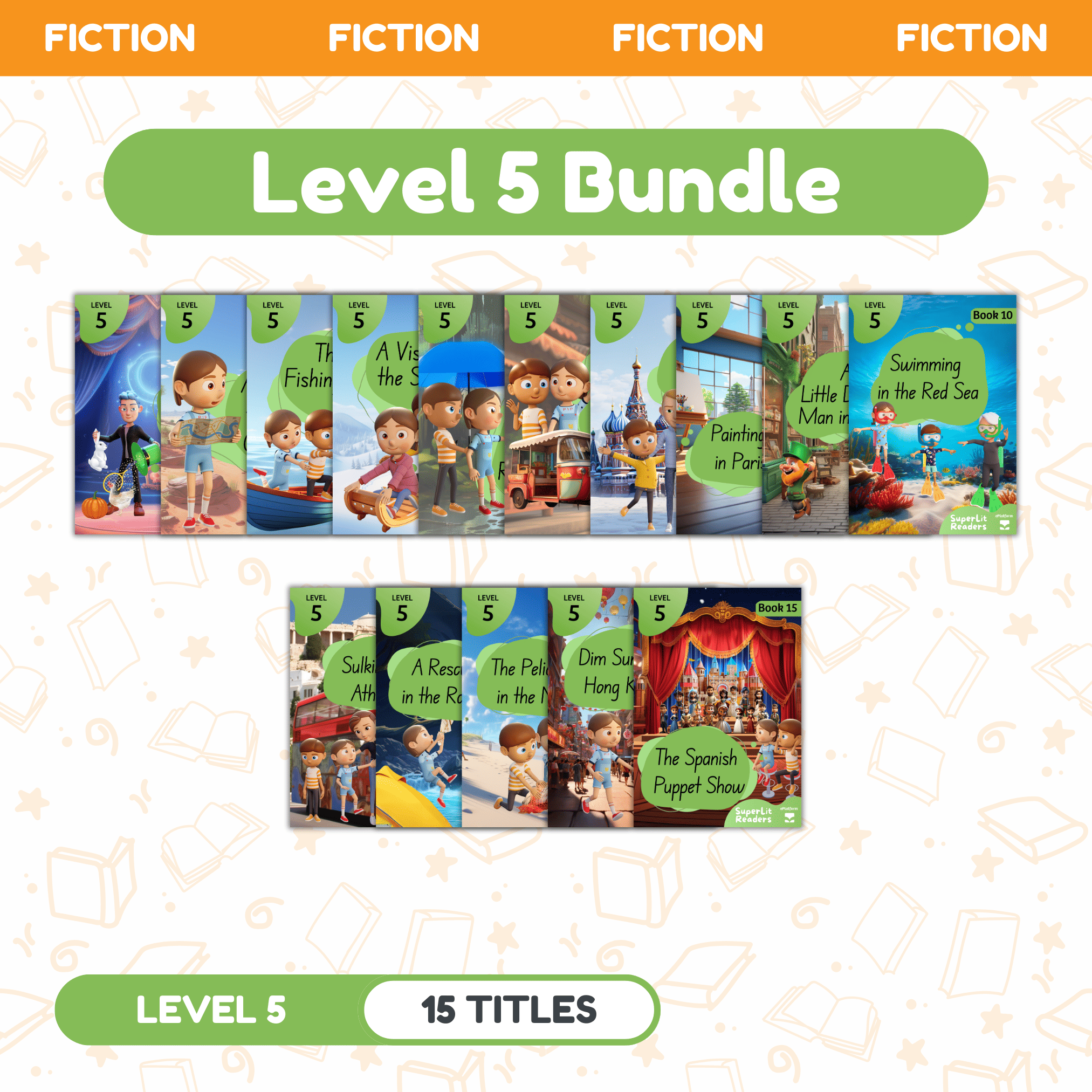 Level 5 Fiction Bundle | SuperLit Readers by ePlatform