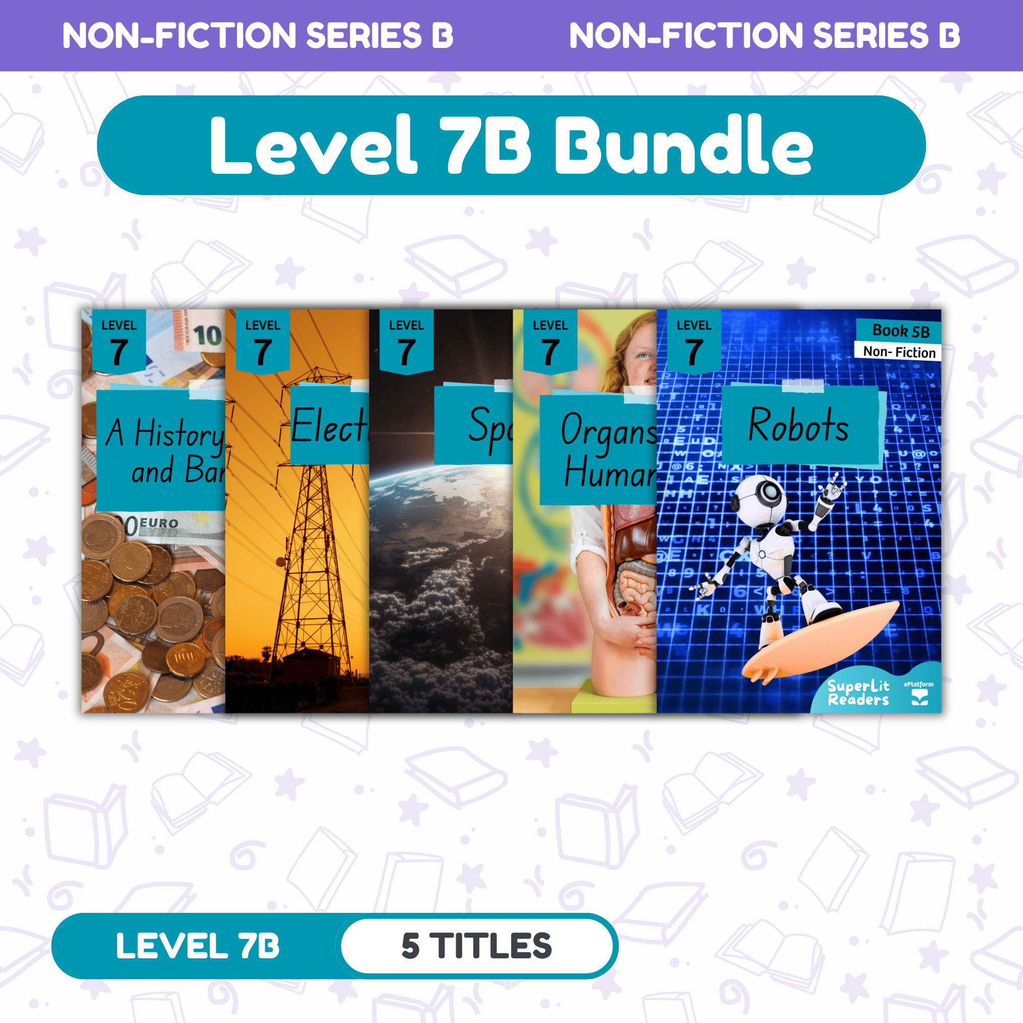 Non-Fiction Level 7B Bundle | SuperLit Readers by ePlatform
