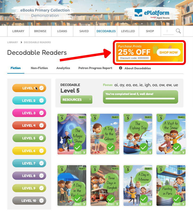 Discount Code Guide – SuperLit Readers by ePlatform Ltd