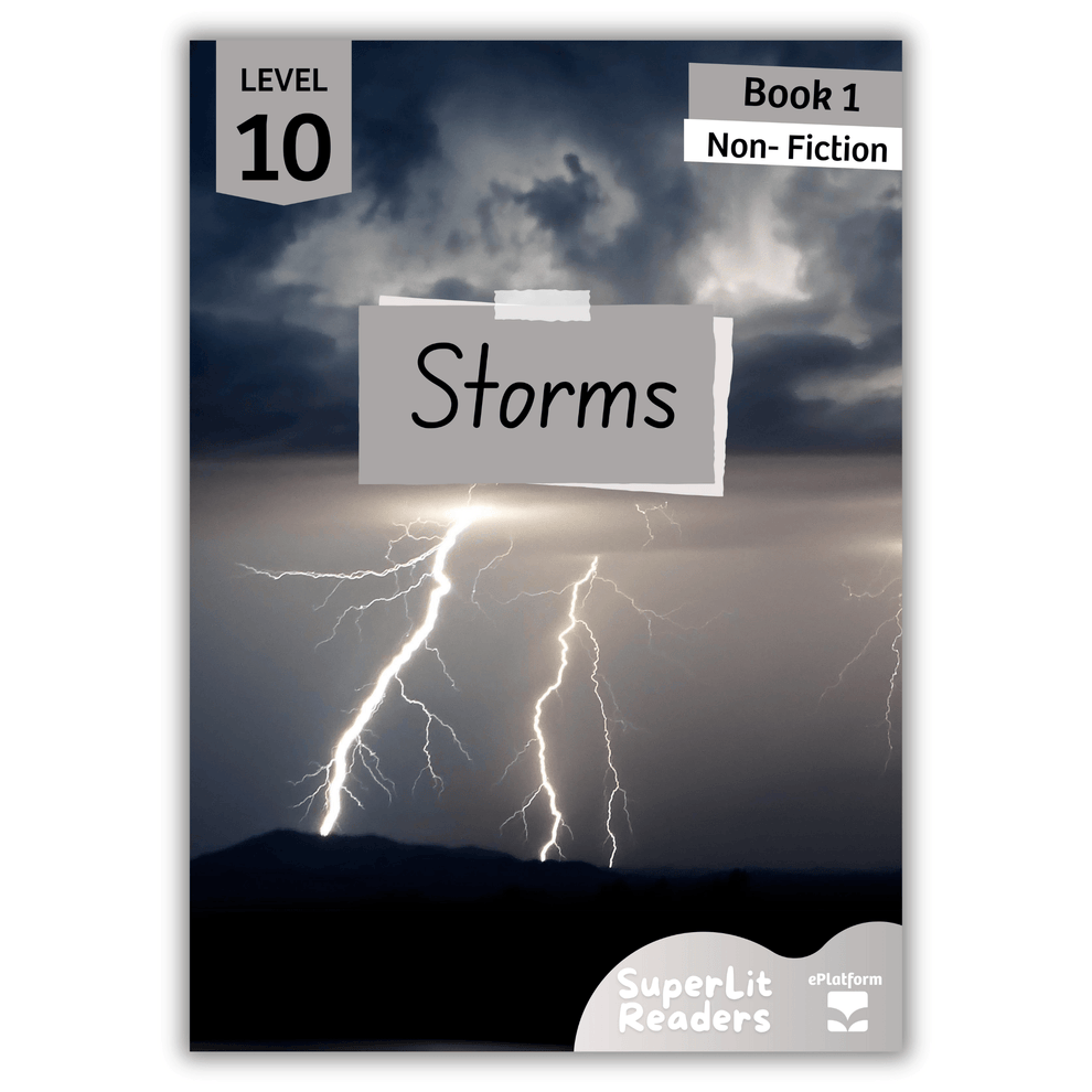 "Storms" Non-Fiction Level 10 (Book 1) | Decodable Readers – SuperLit ...