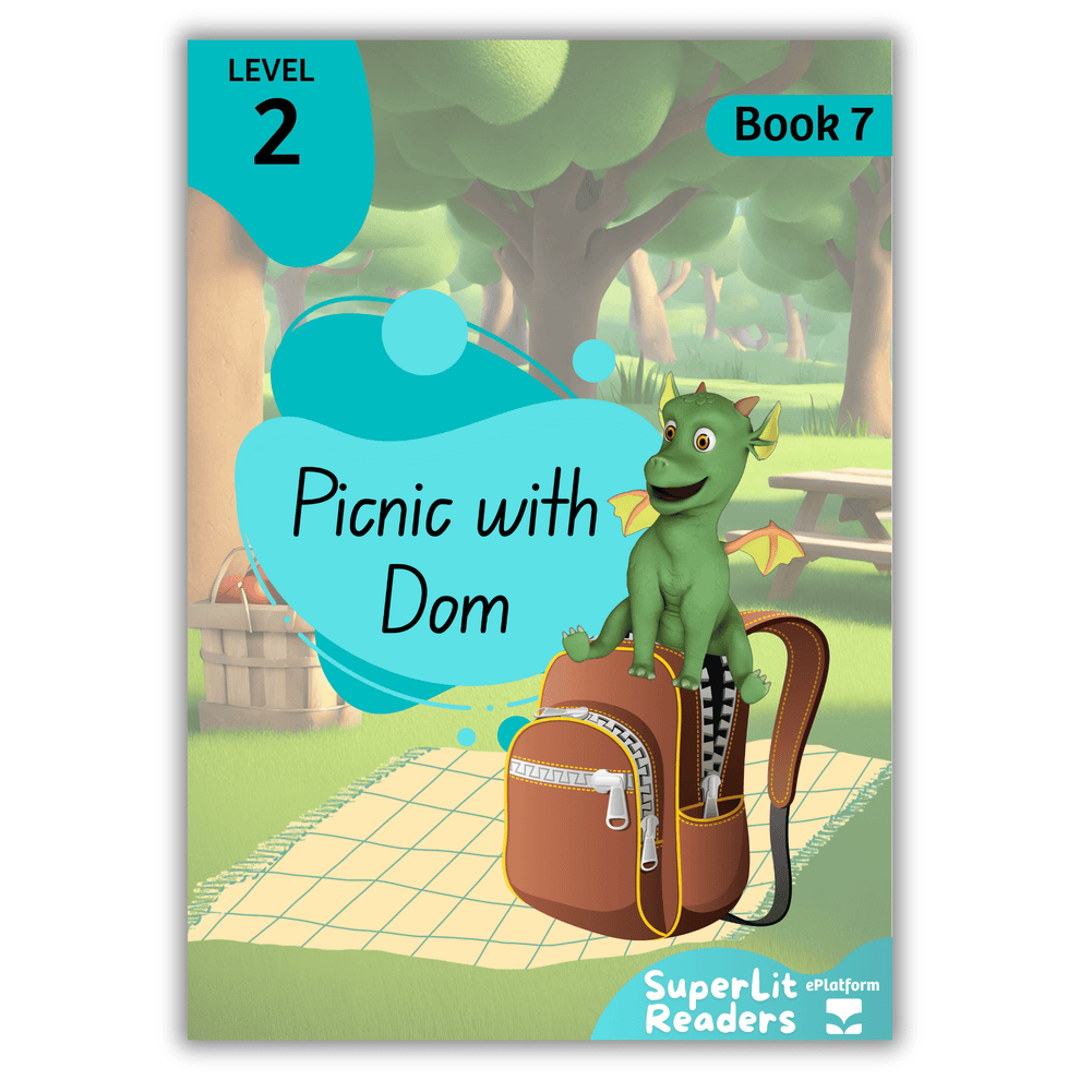 "Picnic with Dom" Fiction Level 2 (Book 7) | Decodable Readers ...