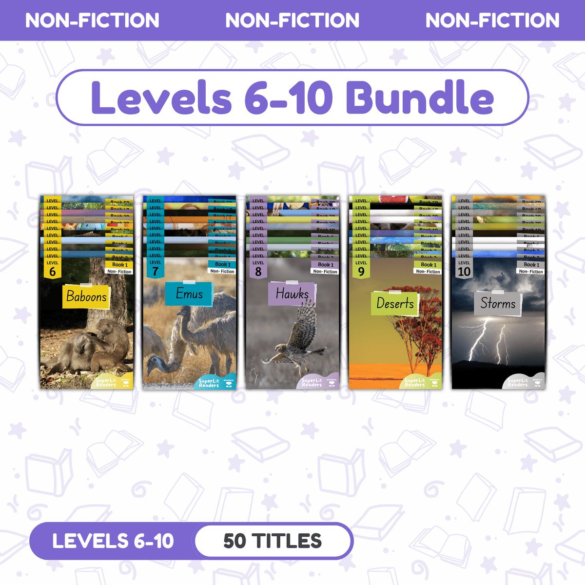 Non-Fiction Levels 6-10 Bundle | SuperLit Readers by ePlatform