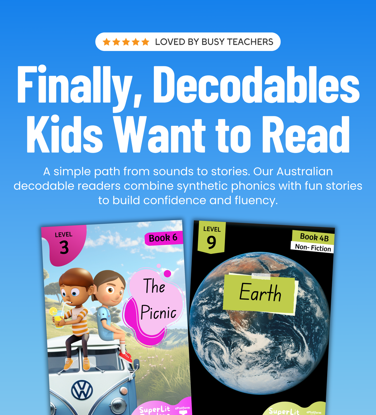 SuperLit Decodable Readers by ePlatform | Phonics Books